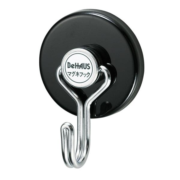 ●磁石：フェライト磁石 ●超強力なマグネットフックです。 ●フックが前後180°、左右360°可動で天井にも取付可能です。 ●金属面に取り付けて品物の吊るし、保管に ●吸着力(N)：29.4 ●磁束密度(mT)：- ●最大吊り下げ質量(kg...