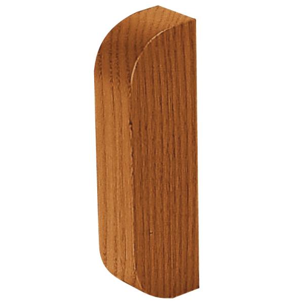 丸みのあるデザインで木口を美しく仕上げますサイズ：21.5×30×100mm材質：天然木色：Mブラウン、Mオーク、クリア、ホワイトベースプレートとの接続には別途接着剤が必要です。