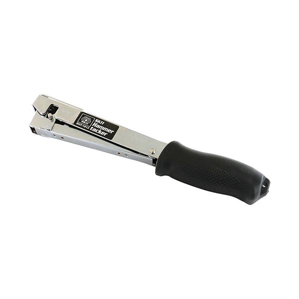 用途  シート張り・建築用ラス張りなど。機能・特徴  肩幅10mm(足長7mm)と、肩幅12mm(足長6mm・10mm)のステープルが、この1台で使用できます。ステープルの装填が簡単に行える、内部構造になっています。仕様  ●使用可能ステー...