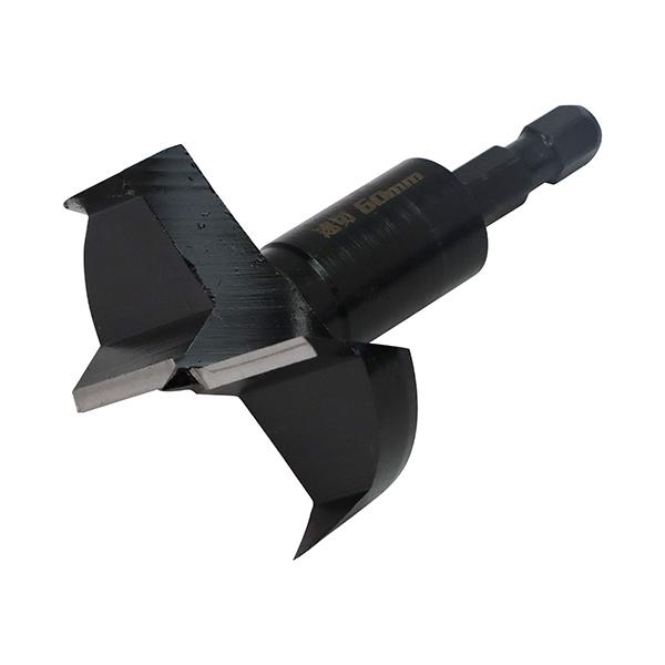 用途 木、堅木、集成材、竹などの穴あけ。  機能・特徴 木や竹に貫通穴や止め穴など多彩な穴あけが出来ます。 貫通穴、止め穴、重ね穴、斜め穴加工が可能です。 ドリルに取り付けても滑らない9mm六角軸です。 高硬度刃は従来品より鋭い切れ味がでま...