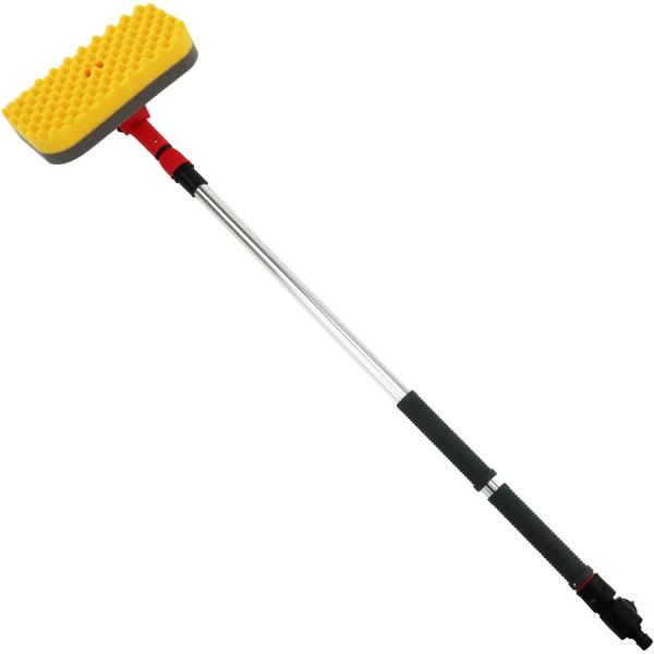 商品サイズ  幅250 ×高さ1000 ×奥行き120mm重量435ｇ用途  農機具の洗浄・車の洗浄・窓掃除等。機能・特徴  ホースに繋げるだけで使用できます。止水・通水が簡単にできるバルブ付コネクター採用です。100cm?150cmで長さ...