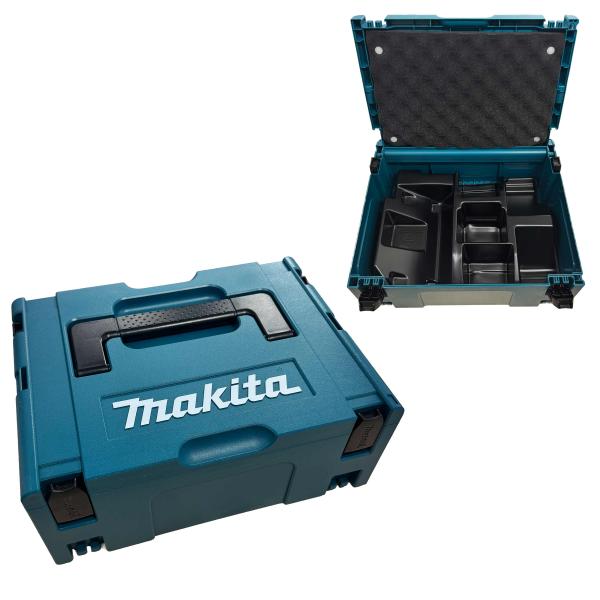 マキタ純正「マックパック タイプ(2)」に、40Vmax XGT対応インナートレー835G75-0とスポンジ蓋を組み合わせた当店オリジナル3点セット。BL4025/BL4040のいずれか最大5本＋急速充電器DC40RAを一括収納できます。ス...