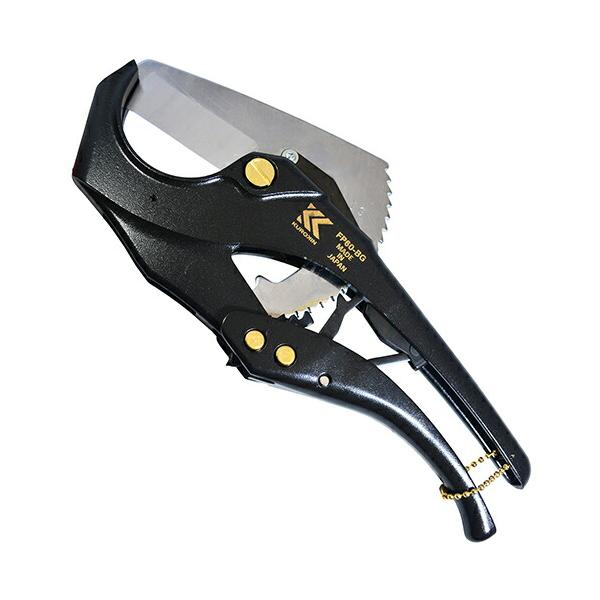 JANコード  4952520060216ブランド名  フジ矢商品名  塩ビ管カッター　黒金規格  FP60-BG商品サイズ  幅140 ×高さ280 ×奥行き27mm重量580ｇ用途  塩ビパイプ等の切断専用工具。機能・特徴  ホロー形状...