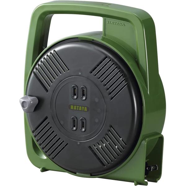 日々の生活に深みと落ち着きを与えてくれる「オリーブグリーンシリーズ」電線を収納できる巻き取り式3タイプ●バルコニーでのバーベキューに●ガレージでのＤＩＹに●キャンプ※での電源に※水がかからない場所でご使用ください。火災の危険を防ぐ温度センサ...