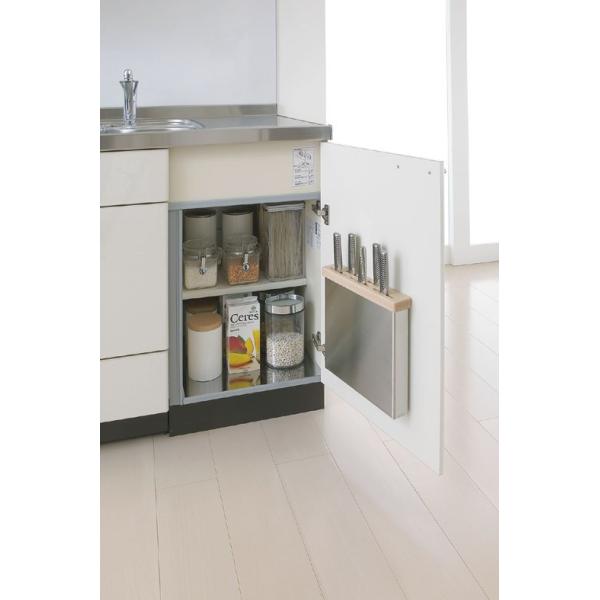 ・外寸法：W275×D56×H278・素材：(本体)SUS304/HL仕上、(差込口)ブナ材/クリアー塗装仕上・前面カバー、差込口が取り外し可能。掃除もラクラクです。※3本差し仕様の「E2154」もあります！