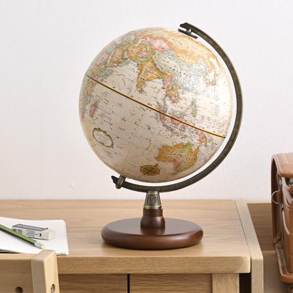 [材質]:・球体：紙、プラスチック・台座：木・リング：金属[商品サイズ]:・球径：23cm・パッケージサイズ：幅24cm×奥行き24cm×高さ35cm[商品重量]:約600g[生産国]:アメリカ（組み立ては日本）[特徴]:■仕様・アンティー...