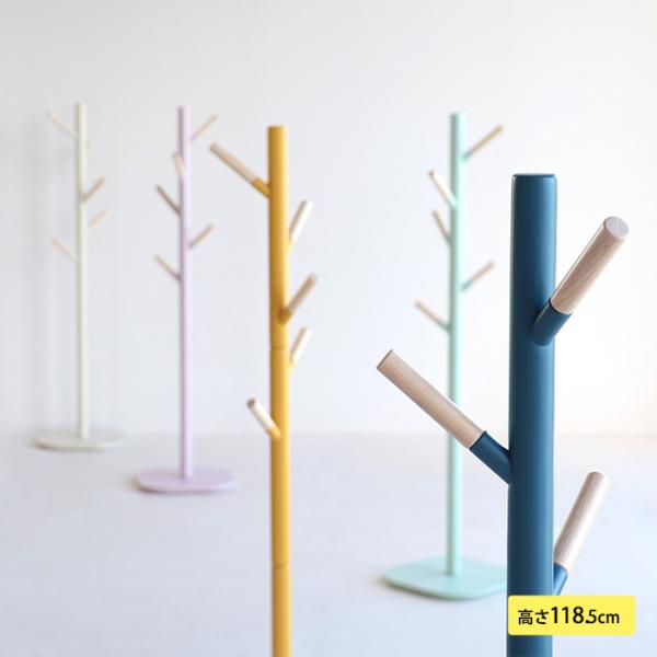 [材質]:・フック：天然木（ラバーウッド）・支柱：天然木（ラバーウッド）・土台：繊維板（MDF）・塗装：ラッカー塗装[カラー]:アイボリー、シアングレー、ラベンダーピンク、クラシックブルー、マスタードイエロー、ストームグレー[商品サイズ]:...