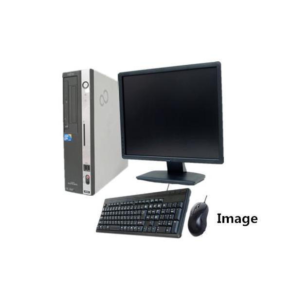 ポイント10倍 中古パソコン Windows XP Pro 32Bit搭載 17インチ液晶セット/富士通 Dシリーズ Celeron〜/メモリ4GB/HDD250GB/DVD-ROM デスクトップpcデスクトップパソコン　中古パソコン　パソ...