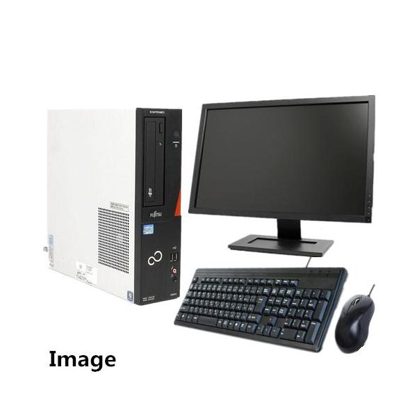 中古パソコン Windows 10 Pro 32bit 19型液晶付 Office付 富士通 ESPRIMO Dシリーズ  Core i5〜 メモリ4G HDD160GB DVDドライブデスクトップパソコン　中古パソコン  パソコン　デスク...