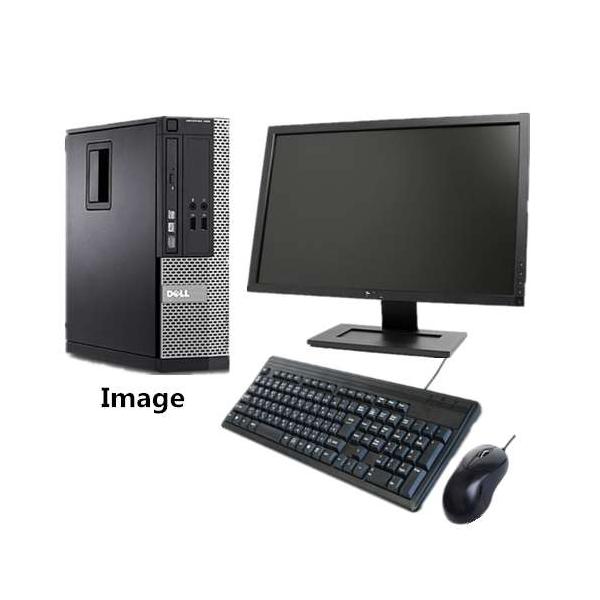 中古パソコン  Microsoft Office Personal 2007付 Windows 7 Pro 32bit 19インチ液晶セット DELL Optiplex シリーズ Core i3〜/メモリ4G/HDD500GB/DVD中古パ...