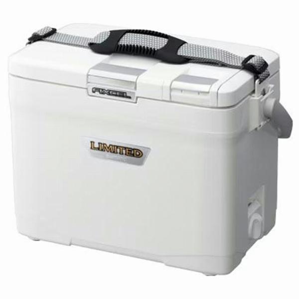 【シマノ FIXCEL LIMITED120HF-012N 白の説明】軽量・コンパクトなポータブルサイズ。機動性を重視するショアフィッシングに！収まりのよいボディ・ハンドルとショルダーベルトの同時装着が可能になり、さらに使いやすくなりました。