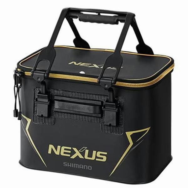 【シマノ バッカン EX ハードタイプBK−114R 黒 36の説明】●ガチットハンドル ※新型●バタつきにくいフタ形状●自立性よく型くずれしにくいハードタイプ●塩ガミし