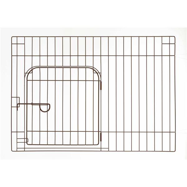 【商品名】 リッチェル カスタムペットサークル 単品 90入口付 ブラウン【ペット用品】【サークル・ケージ】