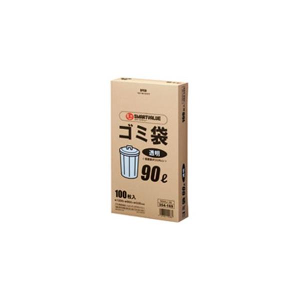 【商品名】 ジョインテックス ゴミ袋 LDD 透明 90L 100枚 N044J-90 【ジャンル・特徴】 透明のゴミ袋 事務用品 業務用お得セット [ N044J-90 ]