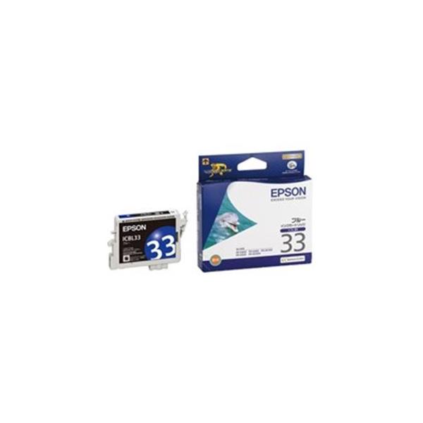 【商品名】 (業務用4セット) EPSON エプソン インクカートリッジ 純正 【ICBL33】 ブルー(青) 【ジャンル・特徴】 プリンターインク トナーカートリッジ OAインク トナー リボン [ ICBL33 ]