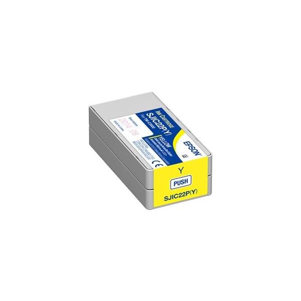 【商品名】 エプソン TM-C3500用インクカートリッジ イエロー SJIC22PY 【ジャンル・特徴】 消耗品(インク/メディア)  >  純正インク  >  純正インク/イエロー [ SJIC22PY ]