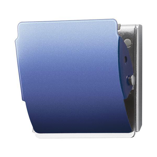 【商品名】 （まとめ） プラス マグネットクリップ ホールド Lブルー CP-047MCR 1個 【×10セット】 【ジャンル・特徴】 ゴム素材がスチール面にフィット。軽い力で開き、分厚い書類も、しっかりキープ! [ CP-047MCRブル- ]