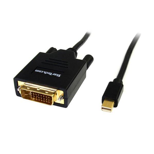 【商品名】 StarTech MiniDisplayport-DVI変換ケーブル 1.8m Mini DP(オス)-DVI-D(オス) MDP2DVIMM61本 【ジャンル・特徴】 Mini-DisplayPort搭載PCにDVIディスプレ...