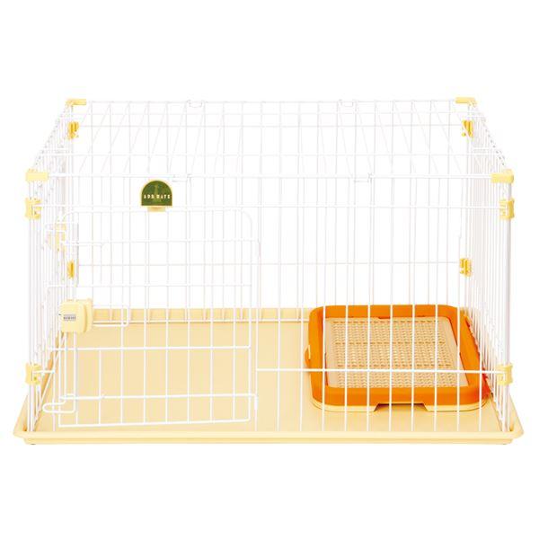 【商品名】 アドメイト 2ドアパピーサークル 屋根面・トイレセット【ペット用品】 【ジャンル・特徴】 いたずらにも安心の2重ロック扉！