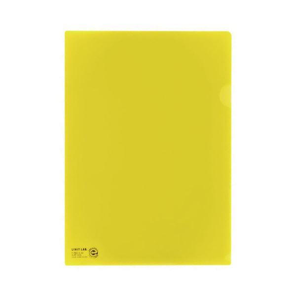 【商品名】 (まとめ）LIHITLAB クリヤーホルダー F-78EC-5 A4 黄 5枚【×10セット】