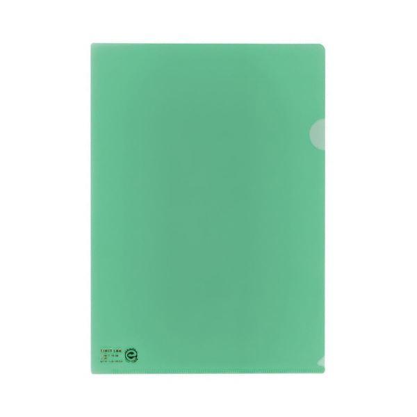 【商品名】 (まとめ）LIHITLAB クリヤーホルダー F-78EC19 A4 C緑 5枚【×10セット】
