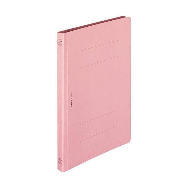 【商品名】 （まとめ）ライオン事務器 フラットファイル（環境）樹脂押え具 B5タテ 150枚収容 背幅18mm ピンク A-526KB5S 1冊【×50セット】 【ジャンル・特徴】 オフィスの定番、ライオン事務器のフラットファイル。 [ A...