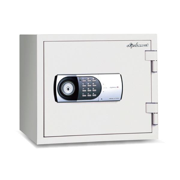 【商品名】 ディプロマット ダブルドアセーフシリーズ耐火金庫 18L ホワイト 119EK77DRUG 1台 【ジャンル・特徴】 ハイセキュリティなダブルドアを装備した安心の60分耐火金庫 [ 119EK77DRUG ]