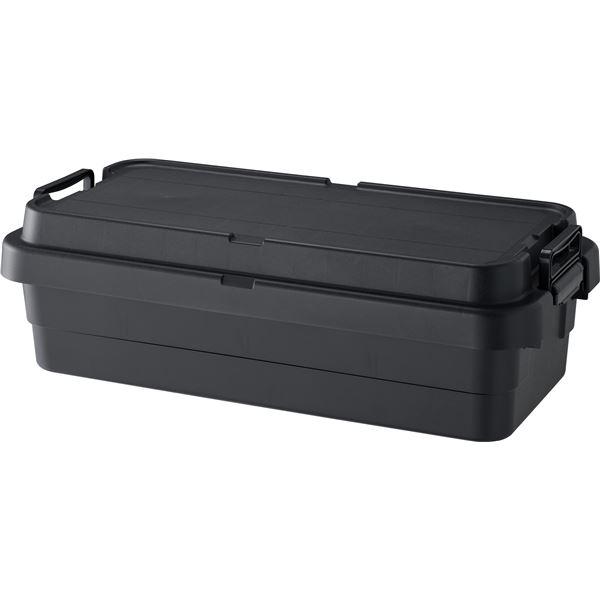 【商品名】 収納ボックス S蓋 40L LOW TYPE 約幅78×奥行39×高さ24cm ブラック トランクカーゴ 日本製 完成品 ベランダ 車載 アウトドア 【ジャンル・特徴】 収納ボックス 収納ケース コンテナボックス 工具箱 ツール...