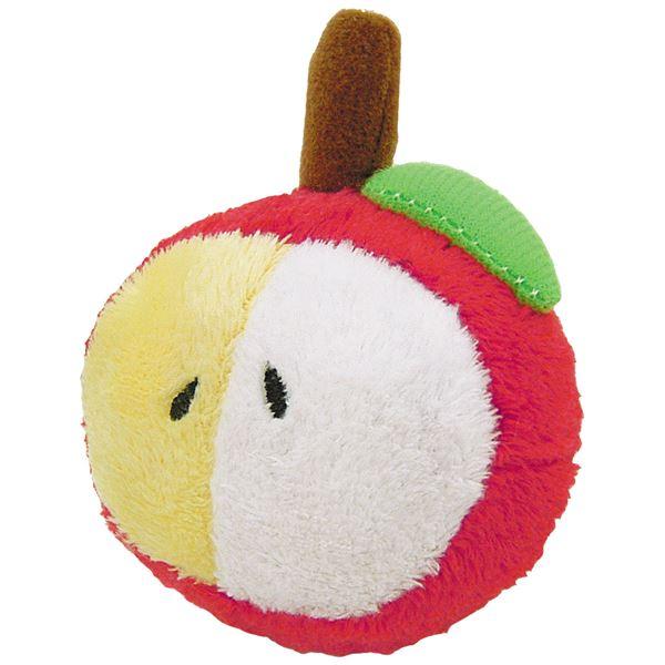 【商品名】 （まとめ）まんまるフルーツ リンゴ【×5セット】 (犬用玩具) 【ジャンル・特徴】 ふわふわしたフルーツの小型犬向きユニークおもちゃ。