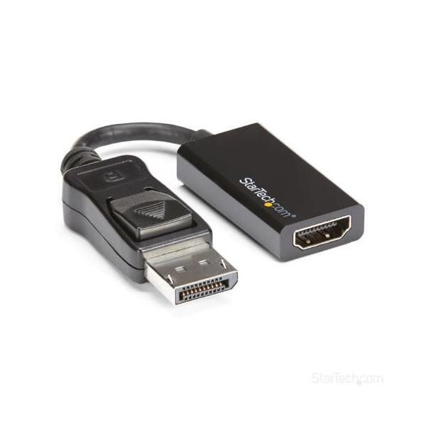 【商品名】 StarTech.com DisplayPort-HDMI変換アダプタ 4K対応 ブラック DP2HD4K60S 1個