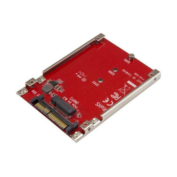【商品名】 StarTech.com M.2ドライブ - U.2 （SFF-8639） ホストアダプタ M.2 PCIe NVMe SSD対応U2M2E125 1個