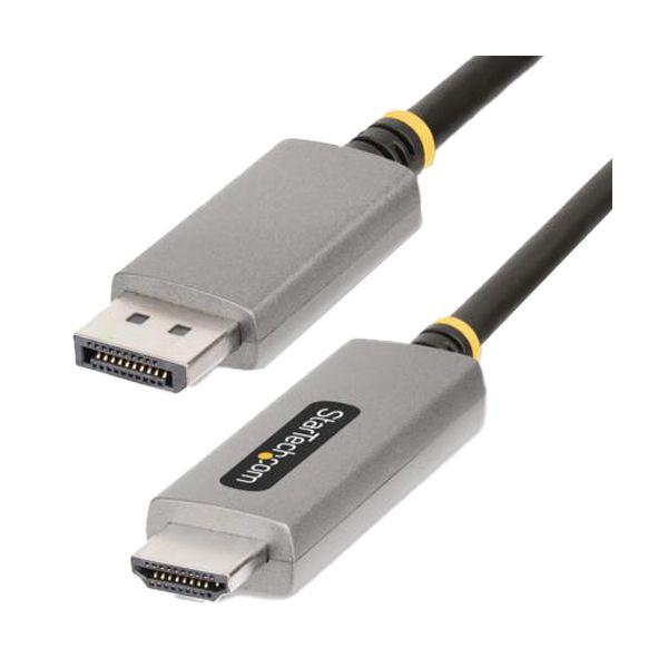 【商品名】 StarTech.com DisplayPort 1.4-HDMI 2.1変換ケーブル 2m スペースグレー／ブラック133DISPLAYPORTHDMI21 1本  [ 133DISPLAYPORTHDMI21 ]