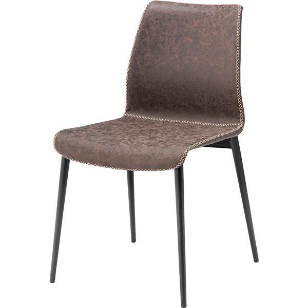 【商品名】 チェア ブラウン （約W47.5×D57.5×H82.5×SH45cm） 組立式  [ PC-256BR ]