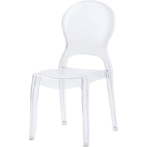【商品名】 チェア クリア （約W46×D55×H98×SH45cm） 完成品  [ PC-990CL ]