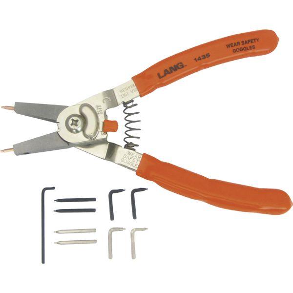 【商品名】 LANGTOOLS ラングツール スナップリングプライヤー 軸穴兼用 爪交換式 全長200mm 穴リング10〜51mm 1435 工具 ツール DIY 作業工具 【ジャンル・特徴】 LANGTOOLS ラングツール スナップリン...