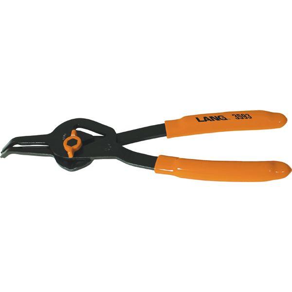 【商品名】 LANGTOOLS ラングツール スナップリングプライヤー 軸穴兼用 45度アングル 全長235mm 穴リング46〜76.2mm 3593 工具 ツール DIY 作業工具 【ジャンル・特徴】 LANGTOOLS ラングツール ス...