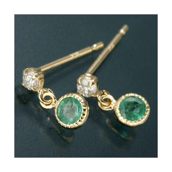 【商品名】 Amelie Monchouchouアンティーク調バースデイピアス 5月エメラルド 【ジャンル・特徴】 誕生石ピアス