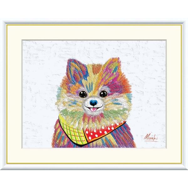 材質・本紙：新絹本・額縁：樹脂製仕様・本紙（絵画）、マット、額縁、吊り金具、紐、ケース ※前面カバー：アクリルなし、ガラスなしサイズ・額縁外寸：F4号 約420X340X15mm、F6号 約520X420mm、F8号 約610X495mm・...