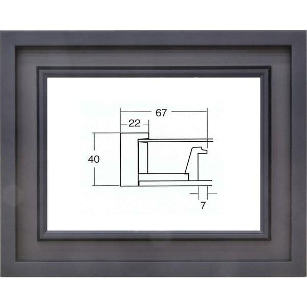 サイズ・絵寸約530X455mm用の額縁です。材質・木製仕様・本体 アクリル 吊金具 ケース付商品説明・ご入金確認後、発送に平日で約２〜７日かかります。※壁面用取り付け金具は付属いたしません。・掲載写真はサンプル画像です。・売り切れごめん。