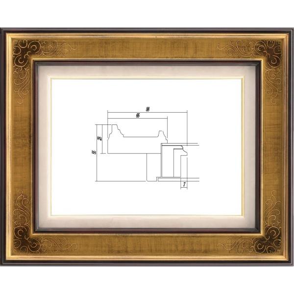サイズ・絵寸約410X273mm用の額縁です。材質・木製仕様・本体 アクリル 吊金具 ケース付商品説明・ハイクォリティーアートフレーム！プルミエ油額のこだわり・アクリル仕様・藍色の紙を裏紙に使用・金具はすべてステンレス製・高強度な強化ナイロ...