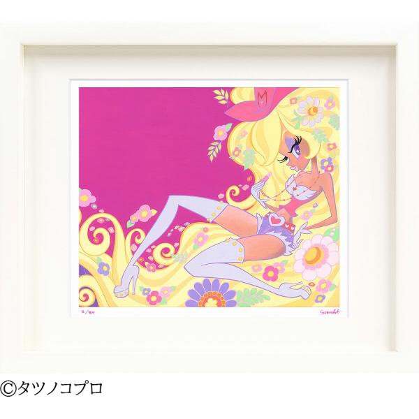 商品名 ジークレー版画 額付き絵画 吉田すずか 「ファンタジーリップ」シートサイズ:四ッ切:約424X348mm仕様 ジークレー版画、木製額縁、2mm厚マット、ガラス、吊り金具、ケース・額装品は生産の関係上、予告なく仕様が変更になる場合があ...