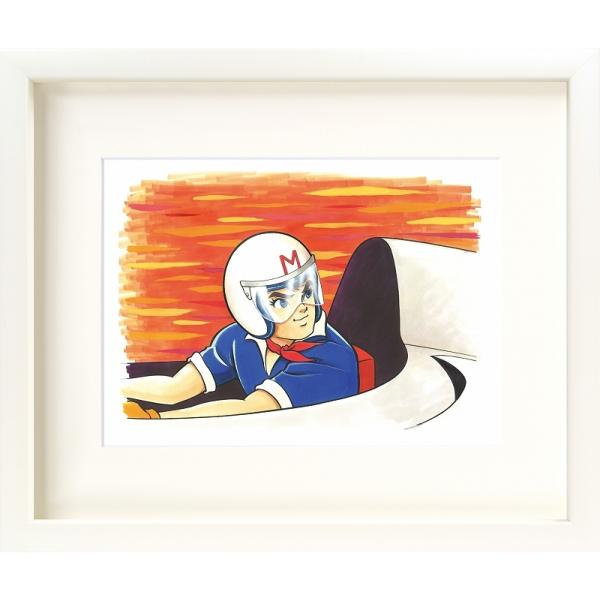 商品名 ジークレー版画 額付き絵画 吉田すずか 「マッハGoGoGo スピード」シートサイズ:四ッ切:約424X348mm仕様 ジークレー版画、木製額縁、2mm厚マット、ガラス、吊り金具、ケース・額装品は生産の関係上、予告なく仕様が変更にな...