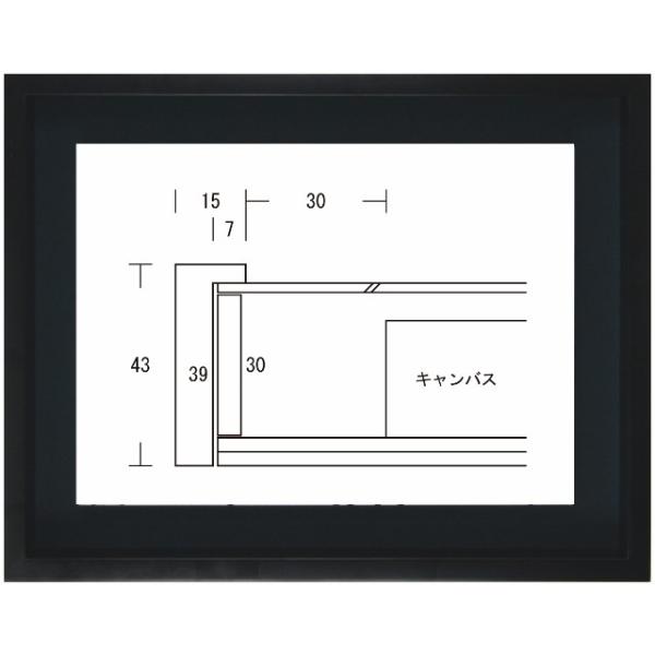 サイズ・絵寸 約180X140mm用 ・有効厚み寸 約30mm仕様・本体 アクリル 吊金具 紐 ケース色・黒 ブラック備考・別注可材質・主要木材：南洋材、入子：本体共色、マット色・黒  商品説明・絵がより一層引き立つ「絵画の玄人」さま用の額...