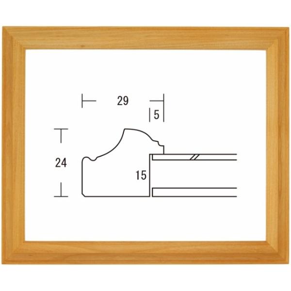 サイズ・絵寸約410X318mm用の額縁です　         額内寸約550X458mm仕様・アクリル 裏板青紙ボード 吊金具 紐 ケース色・木地 ゴールド備考・別注可材質・主要木材：ポプラ材 商品説明・絵がより一層引き立つ「絵画の玄人」...
