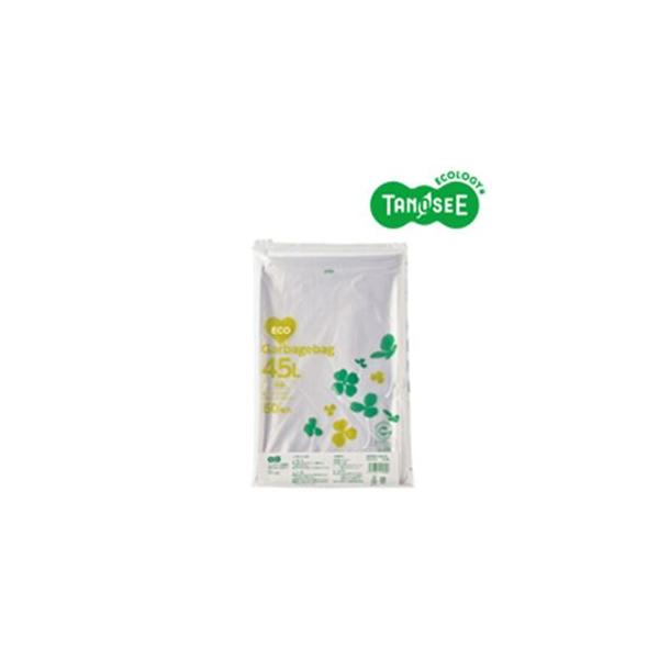 【商品名】 （まとめ）TANOSEE ポリエチレン収集袋 透明 45L 50枚入×15パック