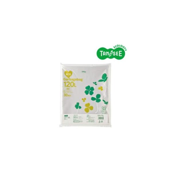 【商品名】 （まとめ）TANOSEE ポリエチレン収集袋 透明 120L 30枚入×6パック