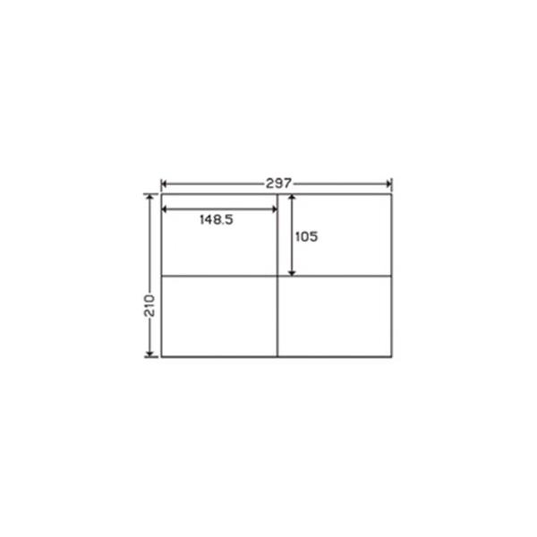 【商品名】 東洋印刷 ナナ コピー用ラベル C4i A4／4面 500枚 【ジャンル・特徴】 PC関連用品 OA用紙 コピー用ラベル紙 事務用品 業務用お得セット [ C4i ]