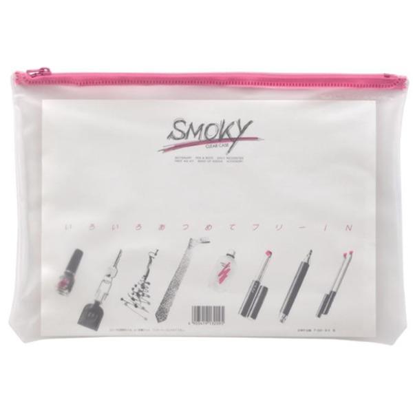 【商品名】 (業務用10セット) LIHITLAB クリアケース/書類入れ 【B5サイズ/マチなし】 ビニール製 半透明 横型 F-262 桃 【ジャンル・特徴】 バッグインバッグにも！丈夫ソフトな薄型ケース クリアファイル [ F-262...