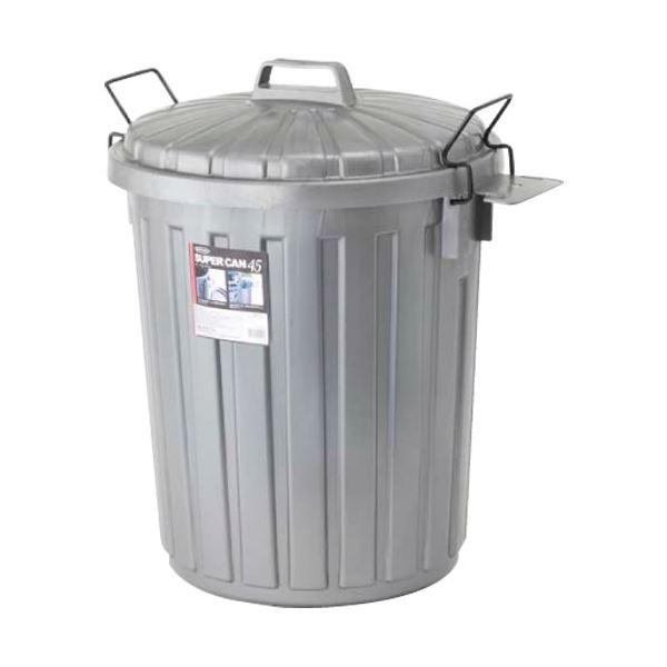 【商品名】 (まとめ) 岩崎工業 スーパーカン 丸型 45L L-112CTG 1台 【×3セット】 【ジャンル・特徴】 掃除用品 ゴミ箱 屋外用 [ L-112CTG ]