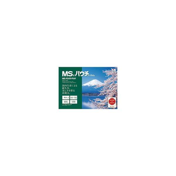 【商品名】 （まとめ） 明光商会 MSパウチフィルム 一般カード用 100μ MPF100-6090 1パック（100枚） 【×5セット】 【ジャンル・特徴】 ラミネーター ラミネートフィルム  [ MPF100-6090 ]